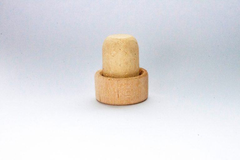 Bar-top corks with wooden capsules - CorkLink - cork products direct ...